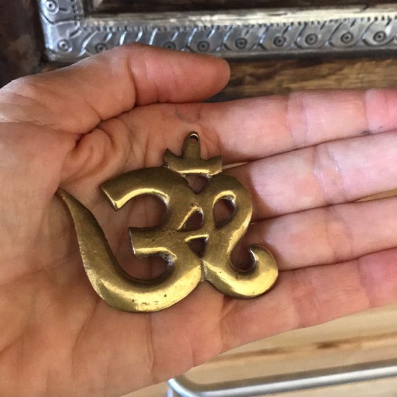 Jewelry | Large Brass Ohm Pendant | Poshmark